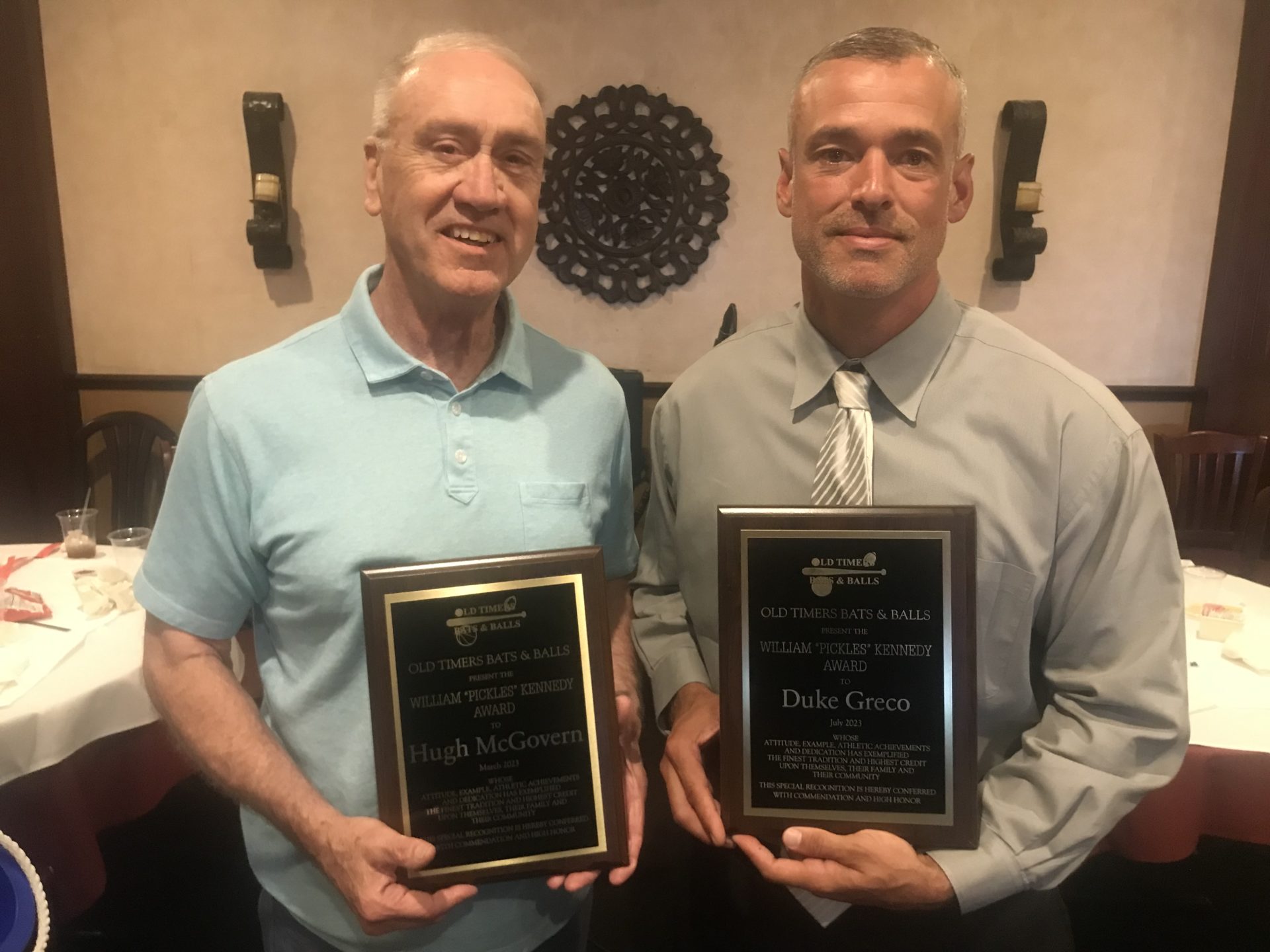 Oldtimers honor McGovern, Greco - Northeast Times